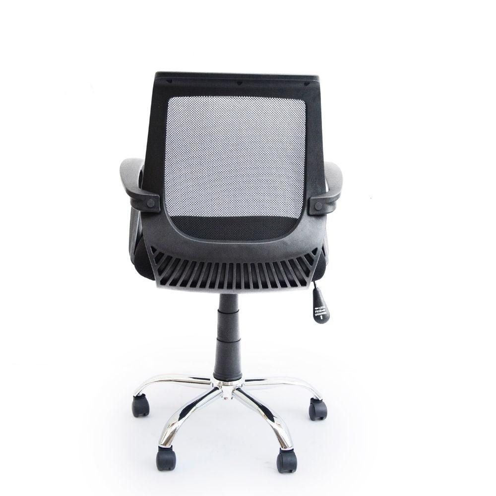 Silla de Escritorio Fesky, Wengue, con Cómodo Espaldar y Rodachinas Pa ...