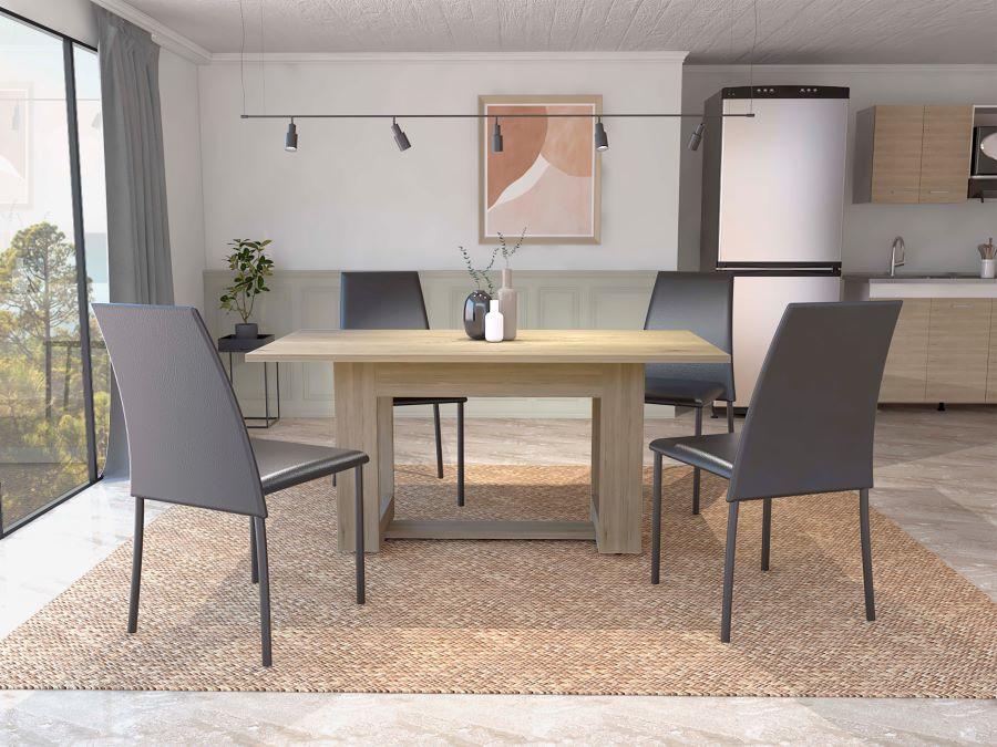 Comedor Tania, Beige, Amplio Espacio Superior – Virtual Muebles Flamingo