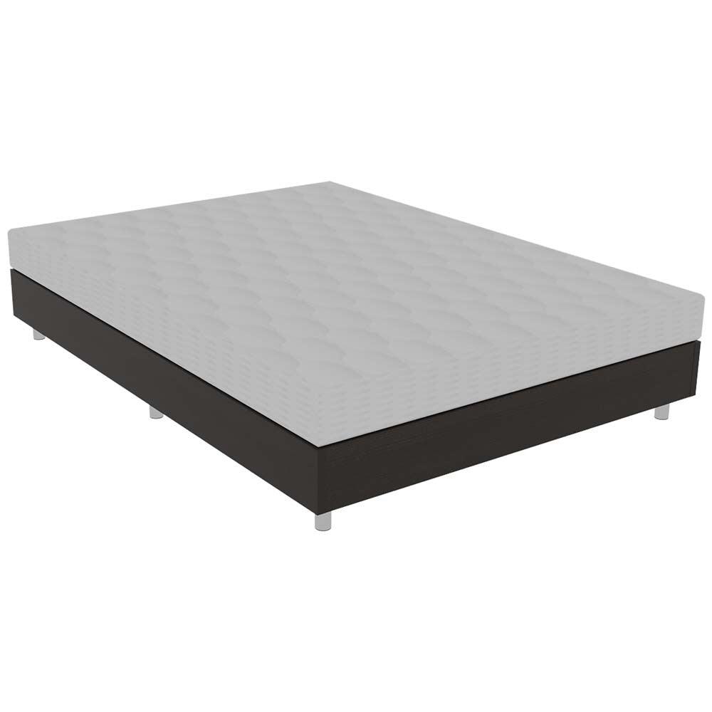 Base Cama Doble Confort, Wengue, Incluye Tendido de Tablas Ideal ...